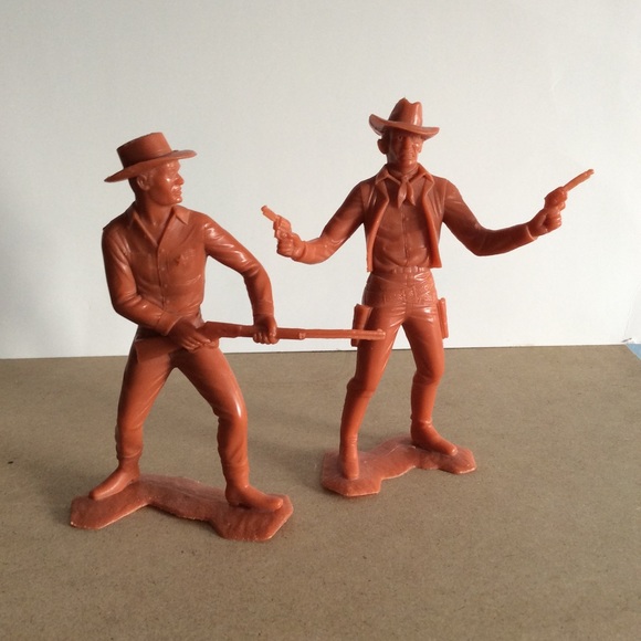 Marx | Toys | Set Of 4 Vintage Louis Marx Cowboy Figures 964 | Poshmark